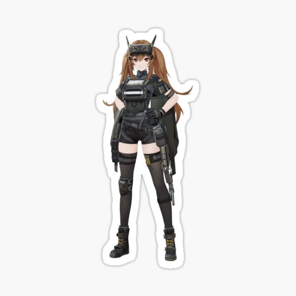 "Anime Girl Gun" Sticker for Sale by kittiescuties | Redbubble