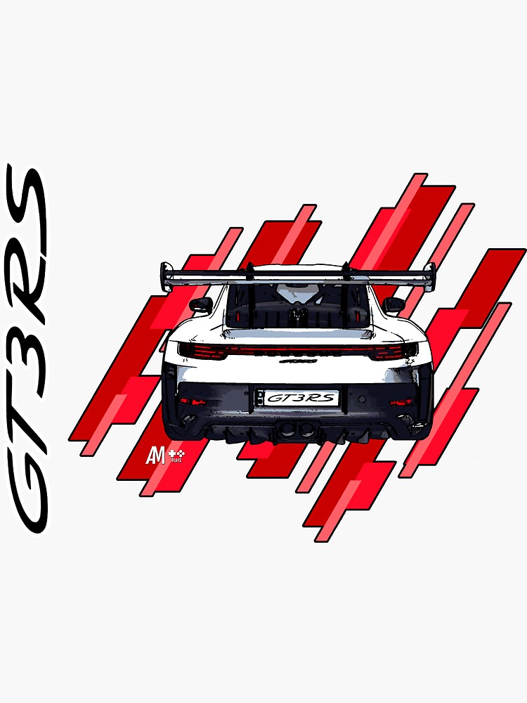 "GT3 RS" Sticker for Sale by andymonplays | Redbubble