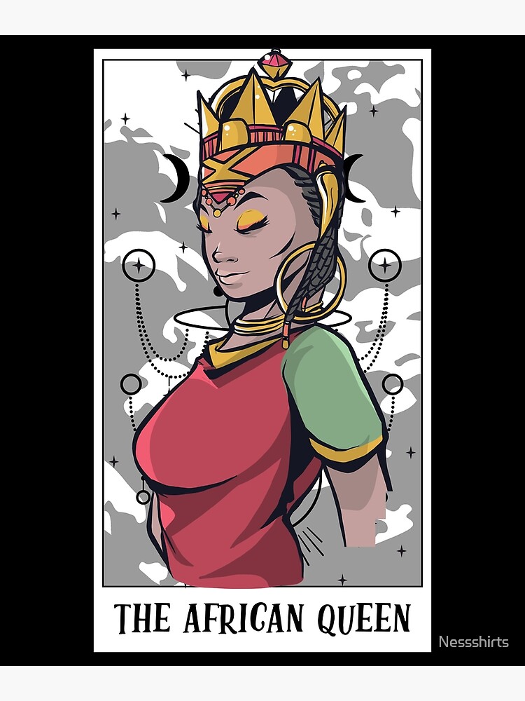 "Awesome The African Queen Tarot Card A Tarot Cartomancy Fan" Poster ...