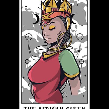"Awesome The African Queen Tarot Card A Tarot Cartomancy Fan" Poster ...