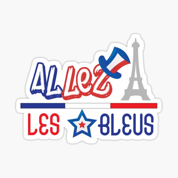 "Allez les bleus , France national team Quatar 2022" Sticker for Sale ...
