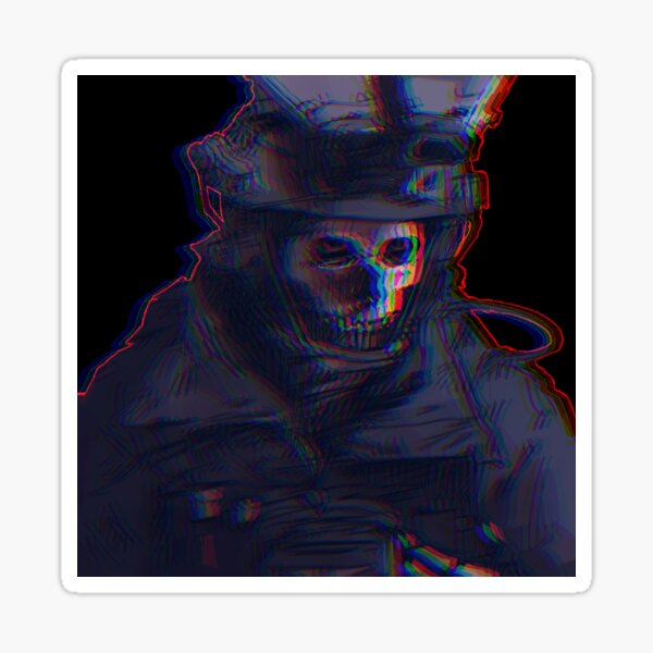 "Simon Ghost Riley glitch" Sticker for Sale by TheDudeFrame | Redbubble