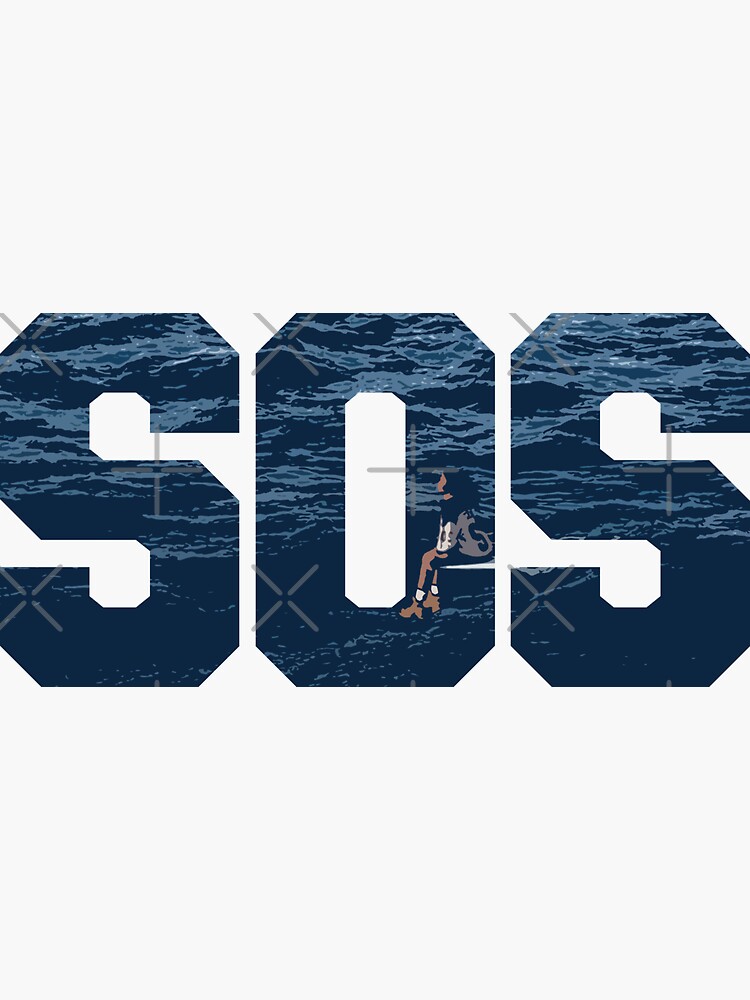 "SOS SZA (WHITE)" Sticker for Sale by sarascoprox | Redbubble