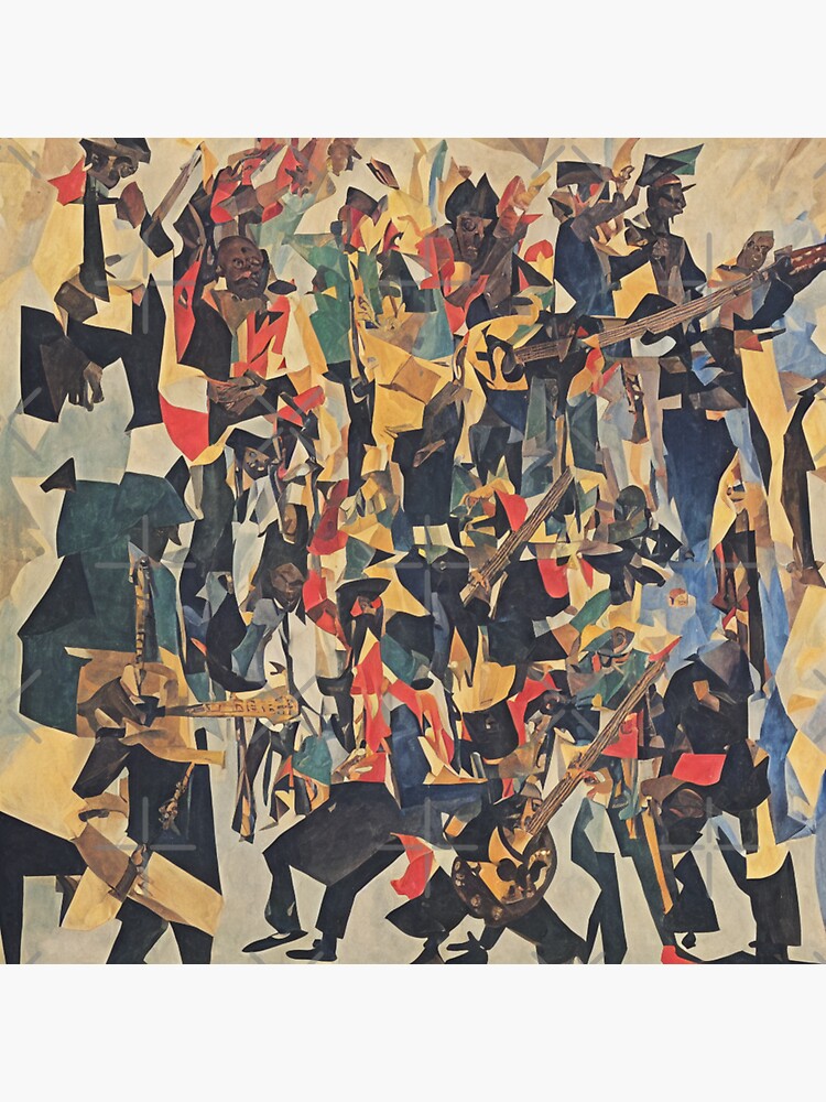 "Abstract Jam " Sticker for Sale by Mu-Digital-Art | Redbubble