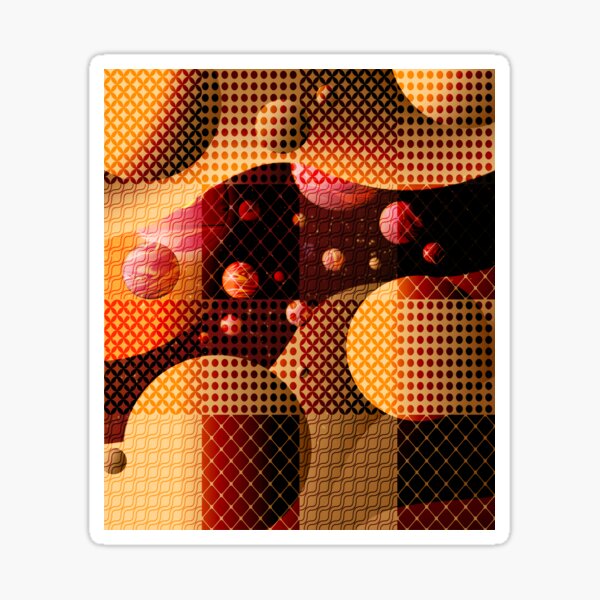 "Checkered Floating bubbles" Sticker for Sale by TipTopTapo | Redbubble