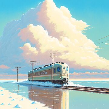 "Retro Anime Style Old Japanese Train" Art Print for Sale by KaPrints ...