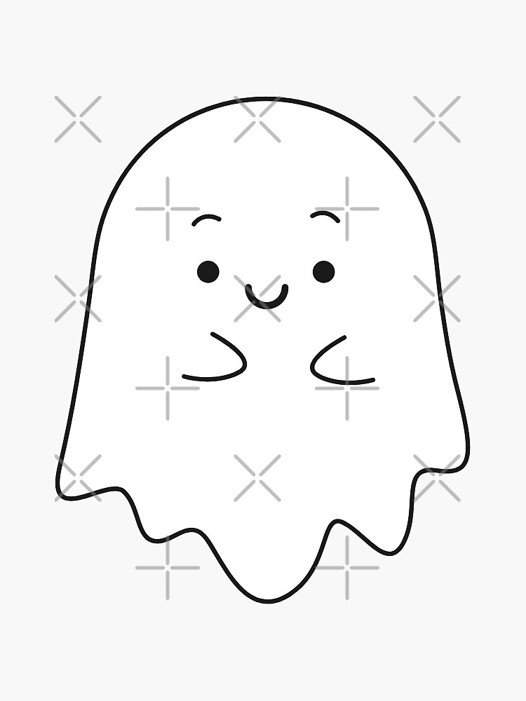 "Goo-Goo Ghost: The Cutest Ghost Around" Sticker for Sale by ...