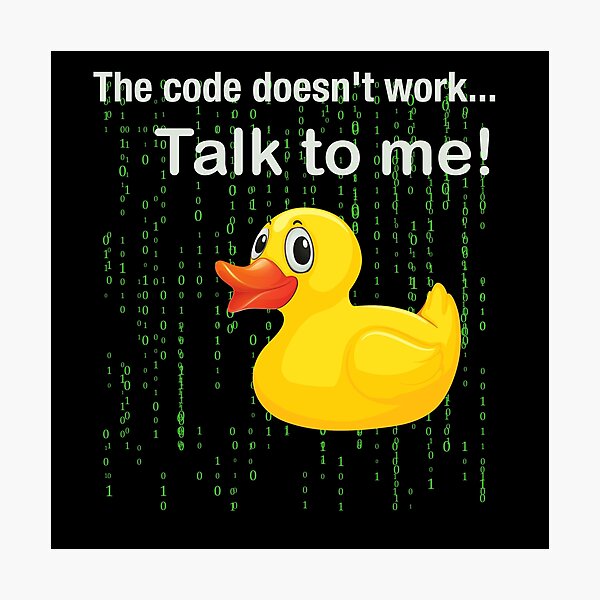 Lámina fotográfica «Programador de depuración de patito de goma Hable ...