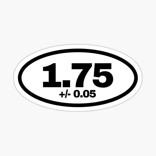 "1.75 +/- 0.05 Filament 3D Printing" Sticker for Sale by Printint ...