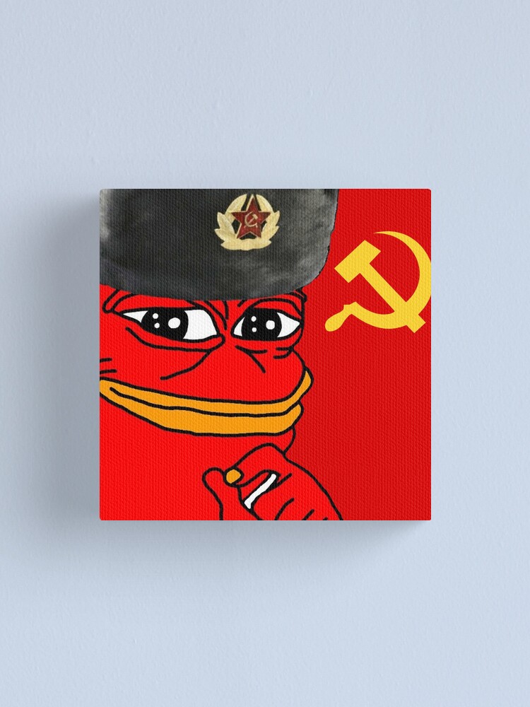 "Communist Pepe" Canvas Print for Sale by SCha | Redbubble