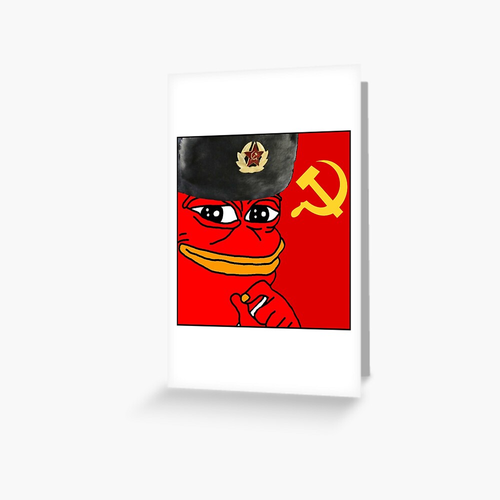 "Communist Pepe" Greeting Card by SCha | Redbubble
