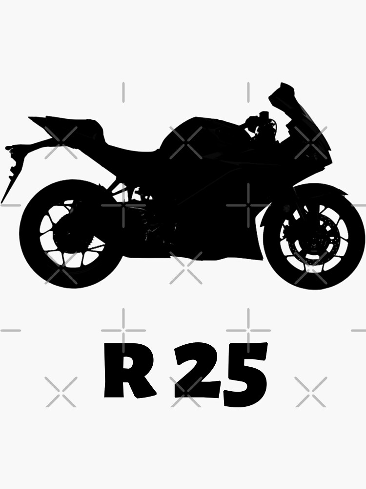 "Yamaha R25" Sticker for Sale by ptNB | Redbubble