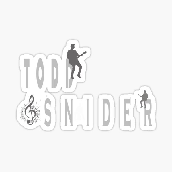 "Artist todd snider" Sticker for Sale by jus4you | Redbubble