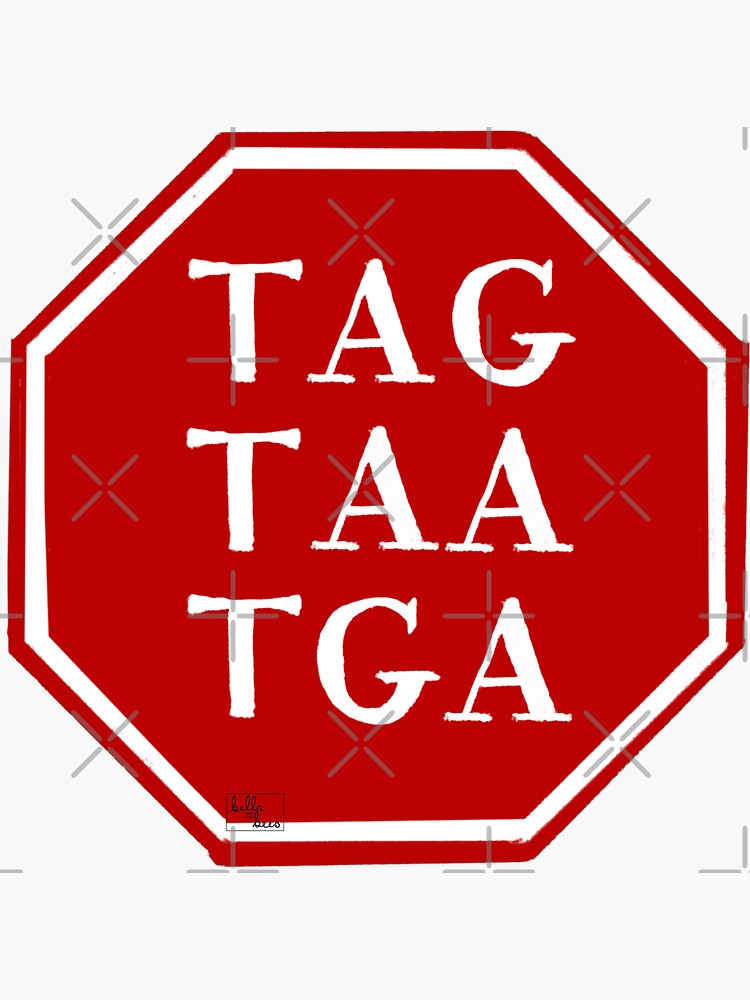 "Stop codon sign - DNA " Sticker for Sale by BellaAndTheBees | Redbubble