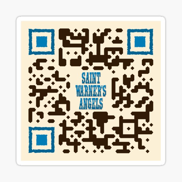 "Saint Warner's Angels QR Code" Sticker for Sale by Hamnugh | Redbubble
