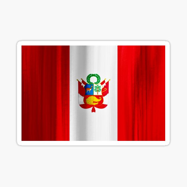 "Peruvian Flag" Sticker for Sale by EternalFlair | Redbubble