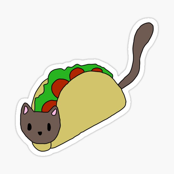 "Taco Cat" Sticker for Sale by gracepitcock | Redbubble