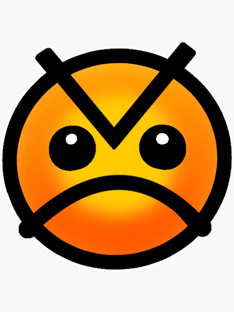 "Newgrounds Frown" Sticker for Sale by Pommisc | Redbubble