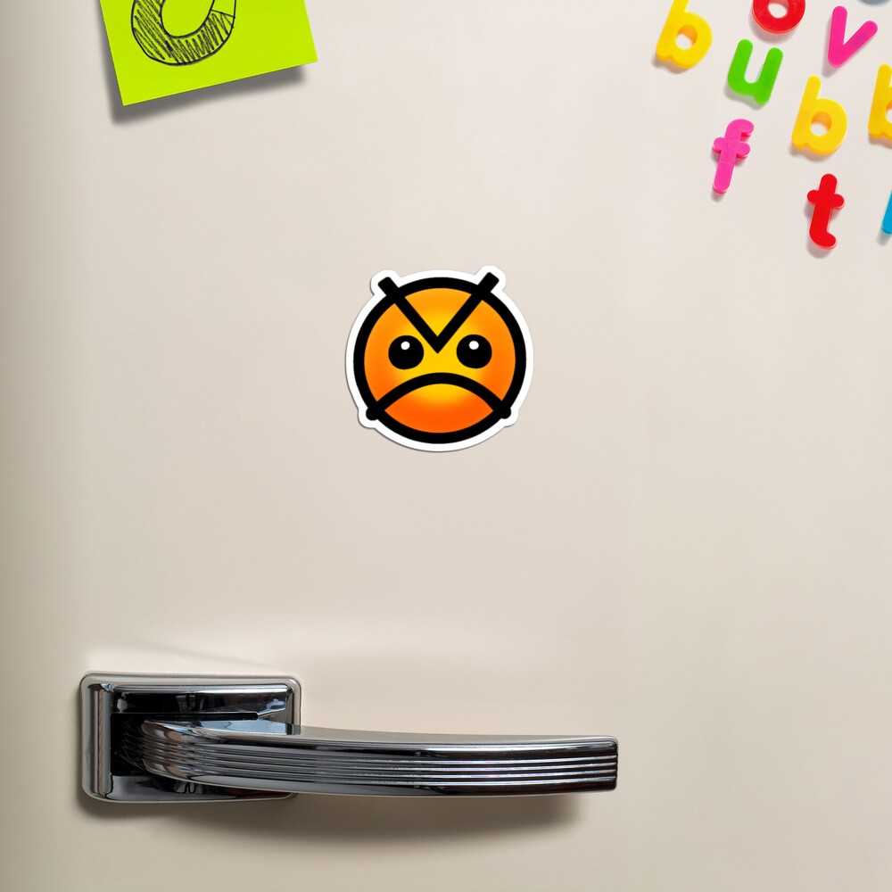"Newgrounds Frown" Sticker for Sale by Pommisc | Redbubble