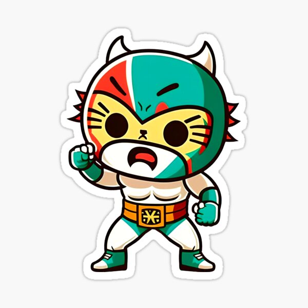 "Lucha Libre Cats | Mexican Wrestling | Kawaii Cats | Chibi Cats ...