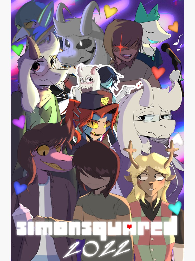 "SimonSquared Art Favorites of 2022!" Sticker for Sale by Simon-Squared ...