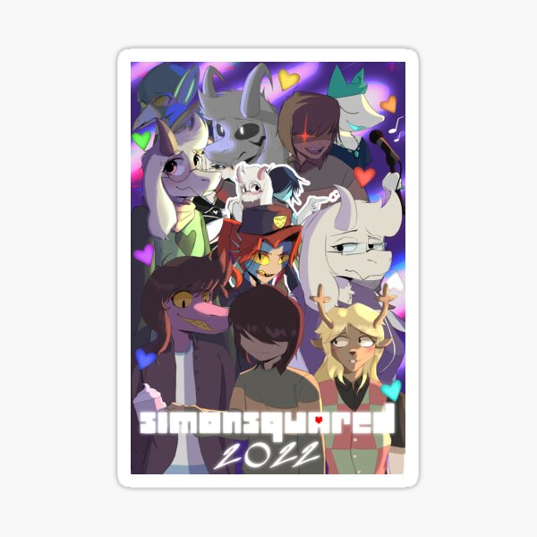 "SimonSquared Art Favorites of 2022!" Sticker for Sale by Simon-Squared ...