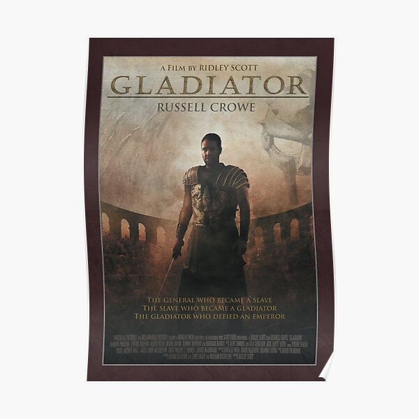 "Gladiator" Poster for Sale by KKcreative | Redbubble