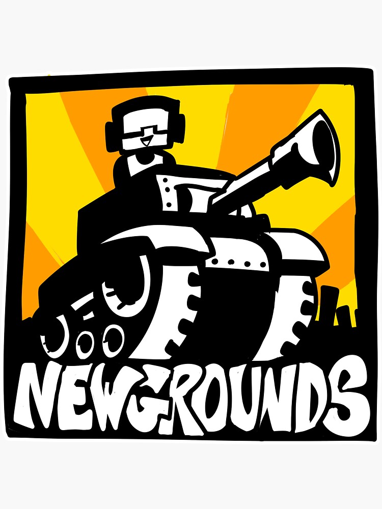 "Newgrounds Logo " Sticker for Sale by Pommisc | Redbubble