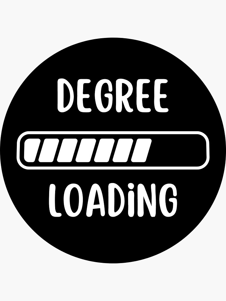 "degree loading" Sticker for Sale by morganavickery | Redbubble