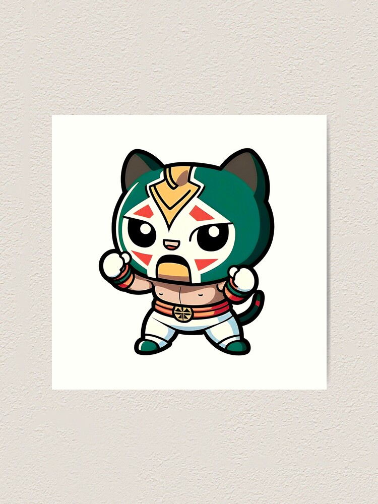 "Lucha Libre Cats | Mexican Wrestling | Kawaii Cats | Chibi Cats ...
