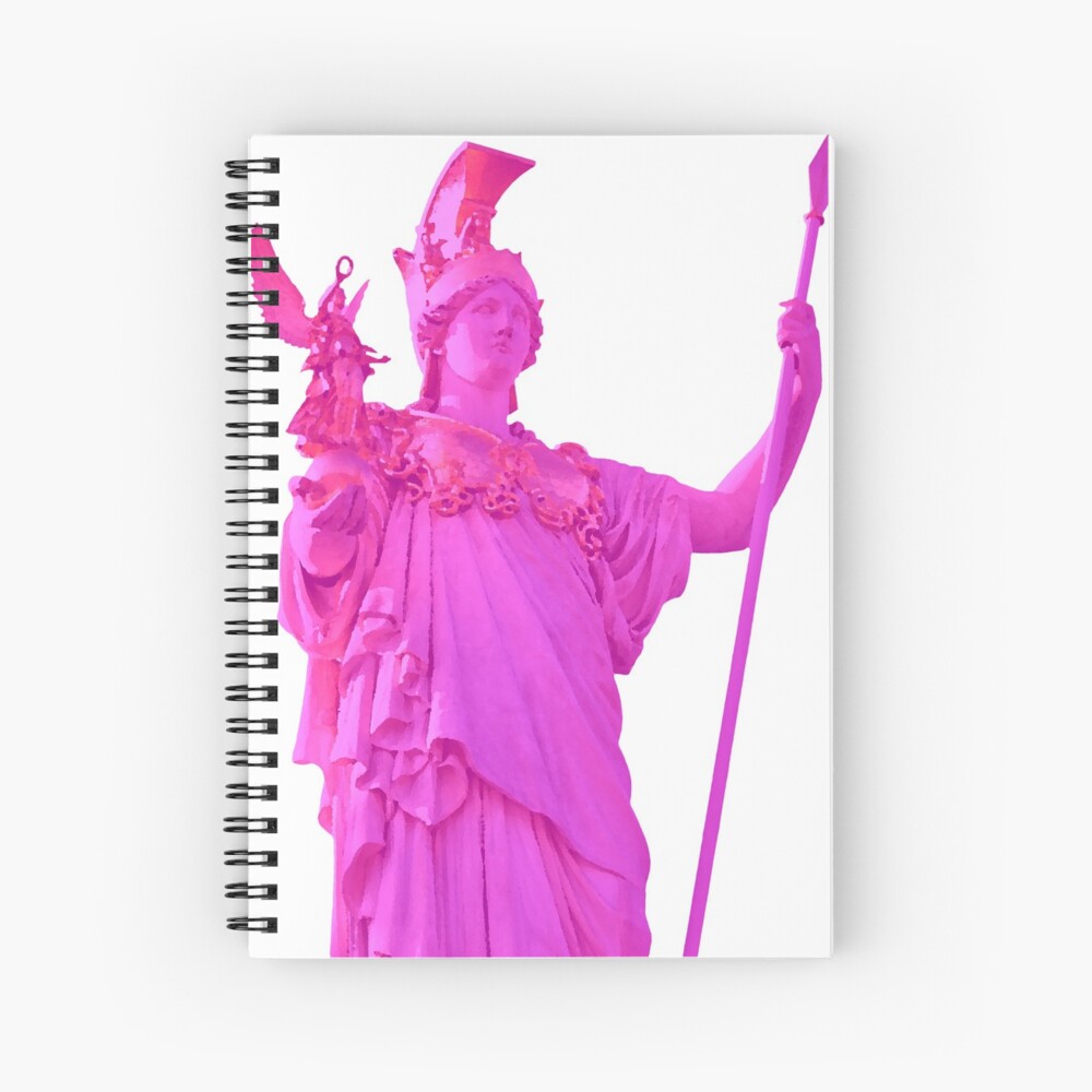 "Pink Athena vaporwave." Spiral Notebook for Sale by Yoshiyuki1998 ...