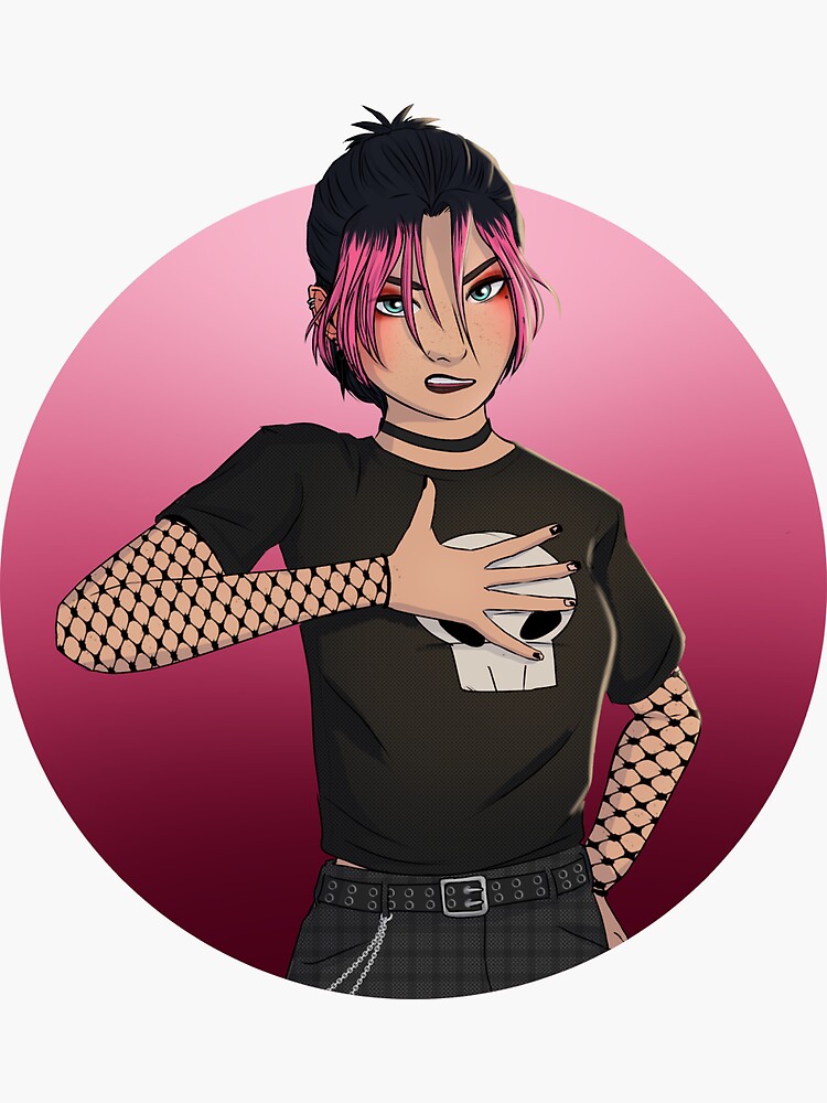 "Scary Marlowe" Sticker for Sale by dekusbrokenart | Redbubble