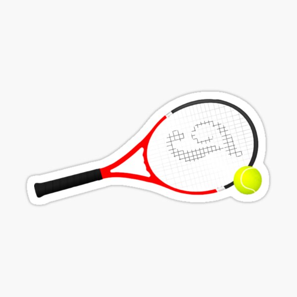 "Tennis racket and tennis ball" Sticker for Sale by Quality-goods ...