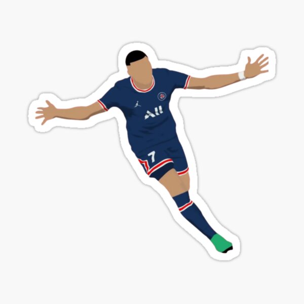 "mbappe goal celebration" Sticker for Sale by You-Bis | Redbubble