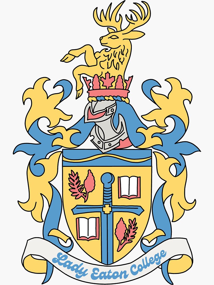 "Lady Eaton College Crest" Sticker for Sale by taraelliott | Redbubble