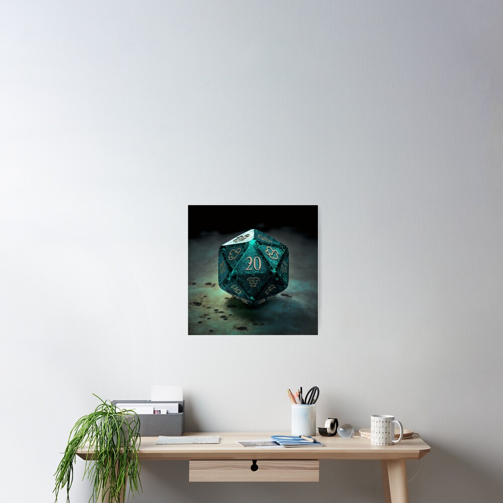 "Dungeons and Dragons D20" Poster for Sale by AICreateWorlds | Redbubble