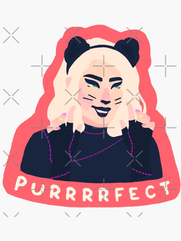 "Enid Sinclair Purrrrfect!" Sticker for Sale by ilustracici | Redbubble