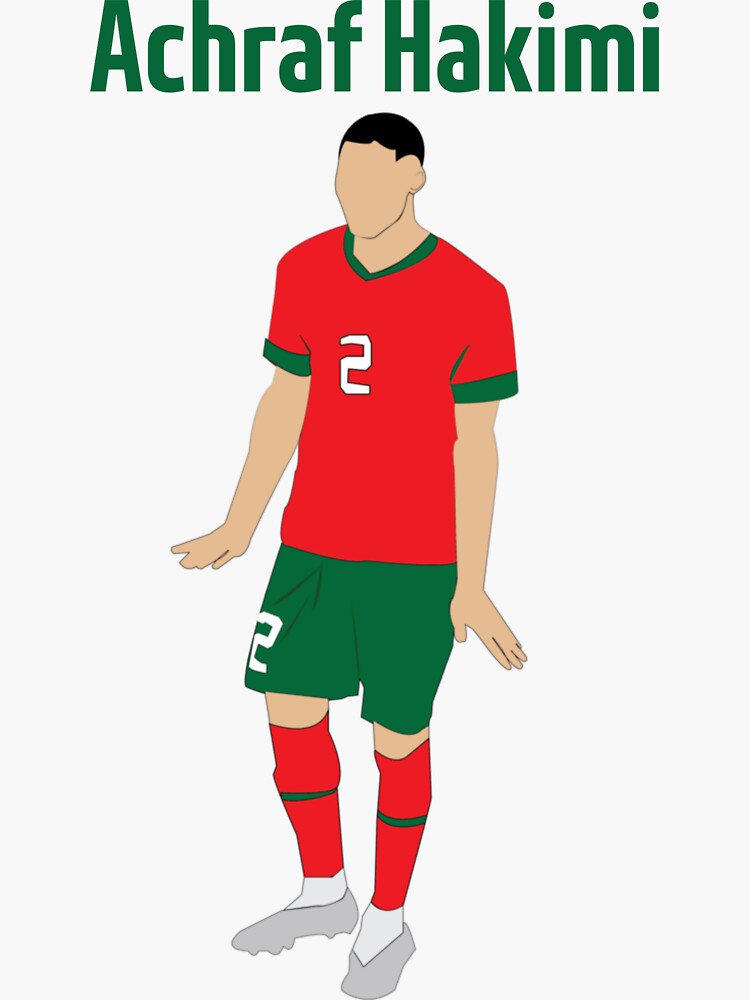 "Achraf Hakimi Morocco Celebration || " Sticker for Sale by You-Bis ...