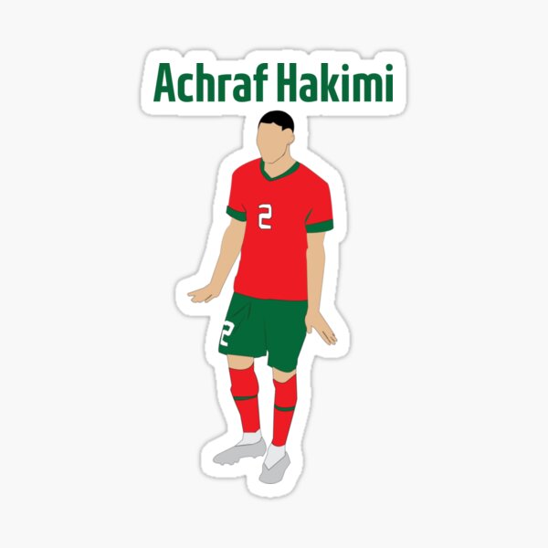"Achraf Hakimi Morocco Celebration || " Sticker for Sale by You-Bis ...