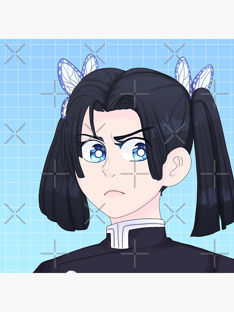 "Blue Butterfly Aoi" Sticker for Sale by Owlhana | Redbubble