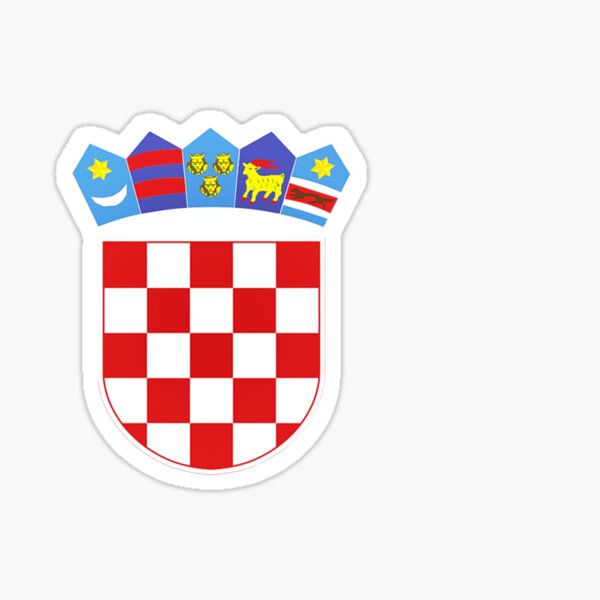 "Coat of arms Croatia red" Sticker for Sale by oxoxoxo | Redbubble