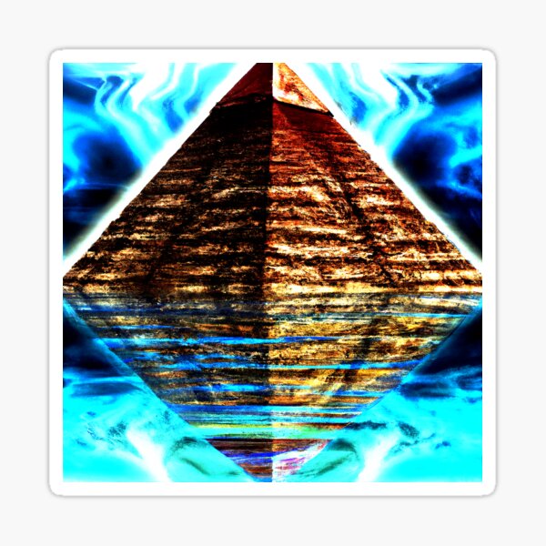 "The 9th Density Pyramid " Sticker for Sale by AetherFoinix | Redbubble