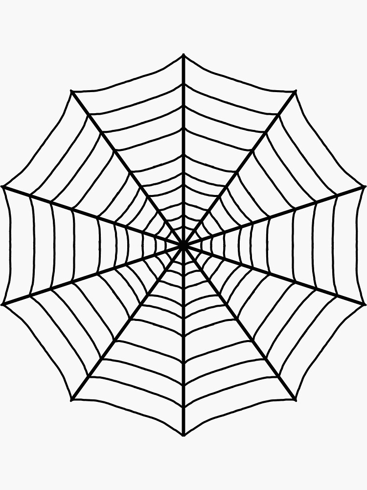 "Spider Web" Sticker for Sale by CanidaeVulpes | Redbubble
