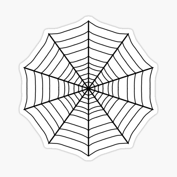 "Spider Web" Sticker for Sale by CanidaeVulpes | Redbubble