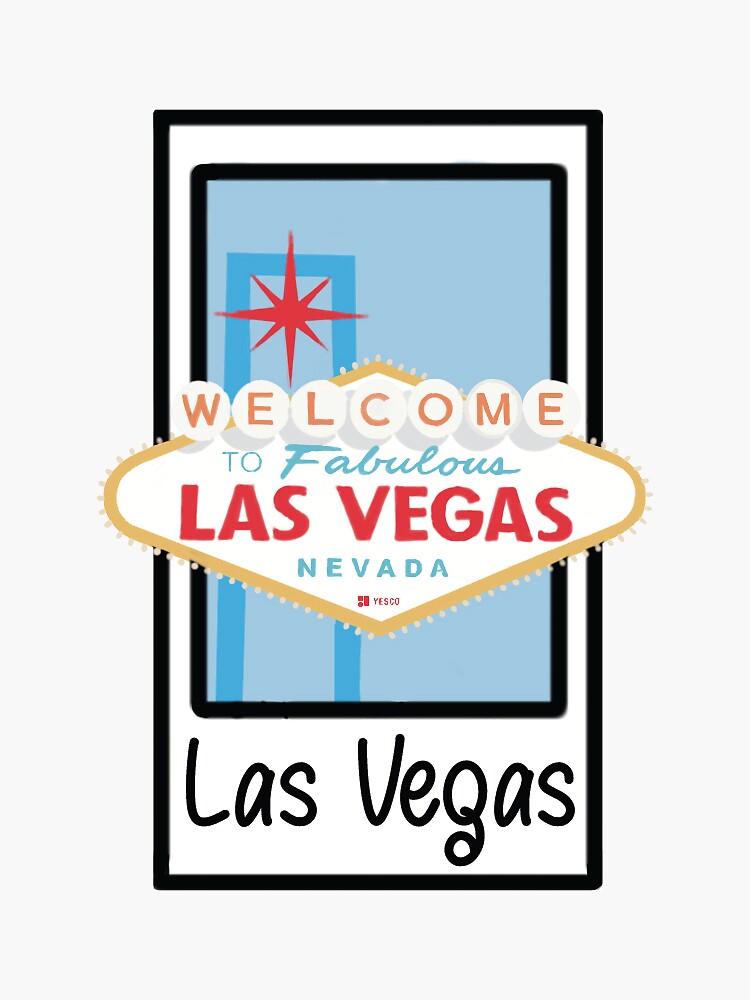 "Las Vegas Destination Sticker" Sticker for Sale by Alpaas | Redbubble