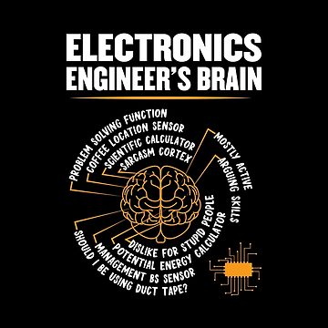 "Electronics Engineer's Brain Engineer Gift Funny Electronic ...