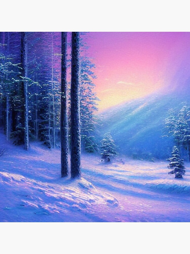 "Ethereal Landscape Winter 11 " Poster for Sale by OneiroArt | Redbubble