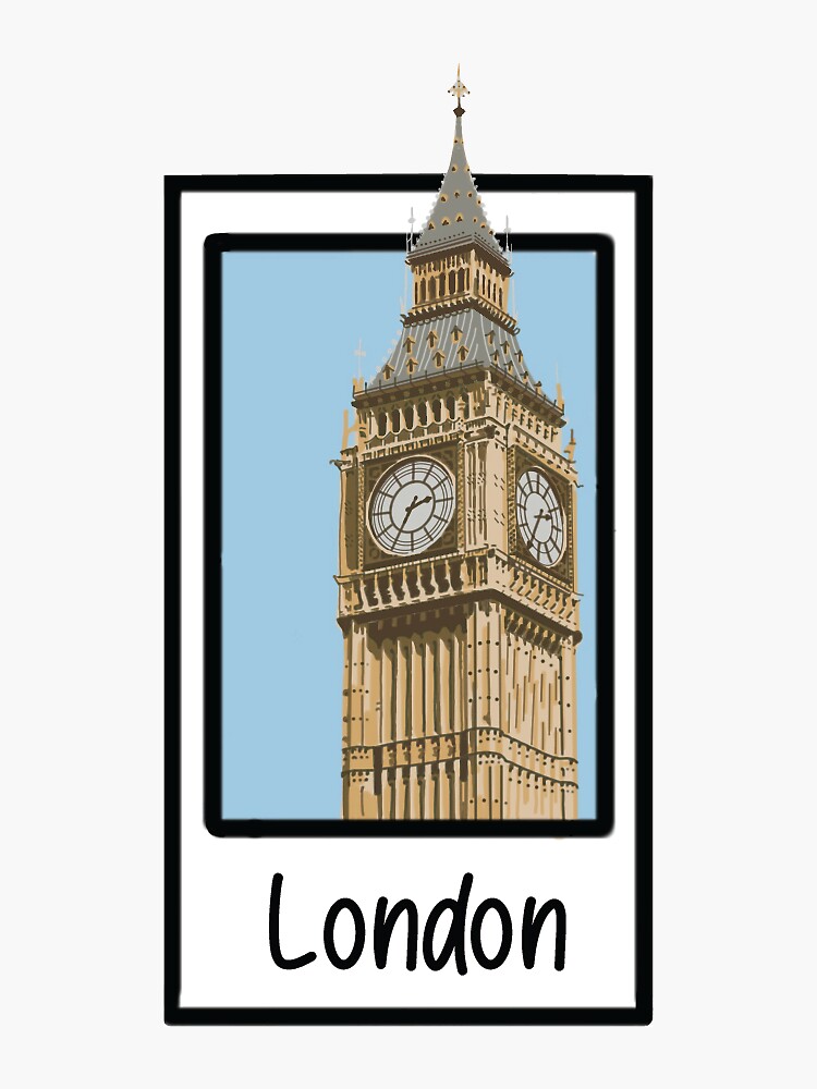 "London Destination Sticker " Sticker for Sale by Alpaas | Redbubble
