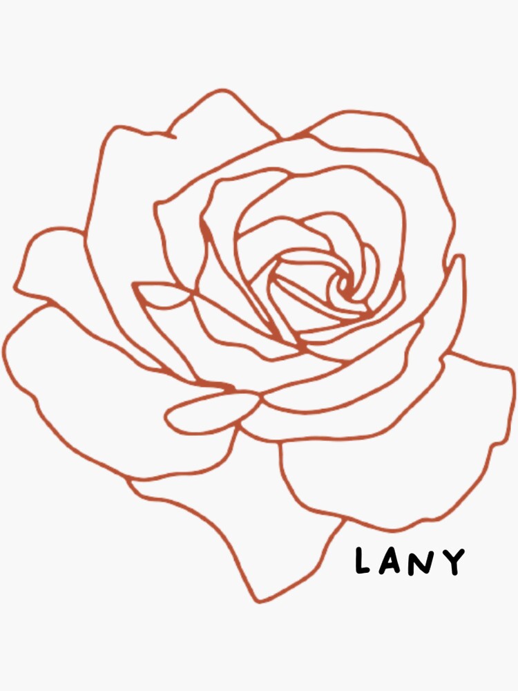 "LANY Red Rose Logo" Sticker for Sale by shopcherrybomb | Redbubble