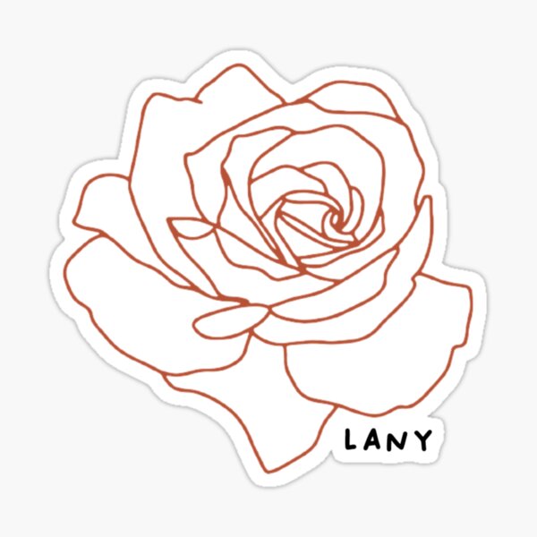 "LANY Red Rose Logo" Sticker for Sale by shopcherrybomb | Redbubble